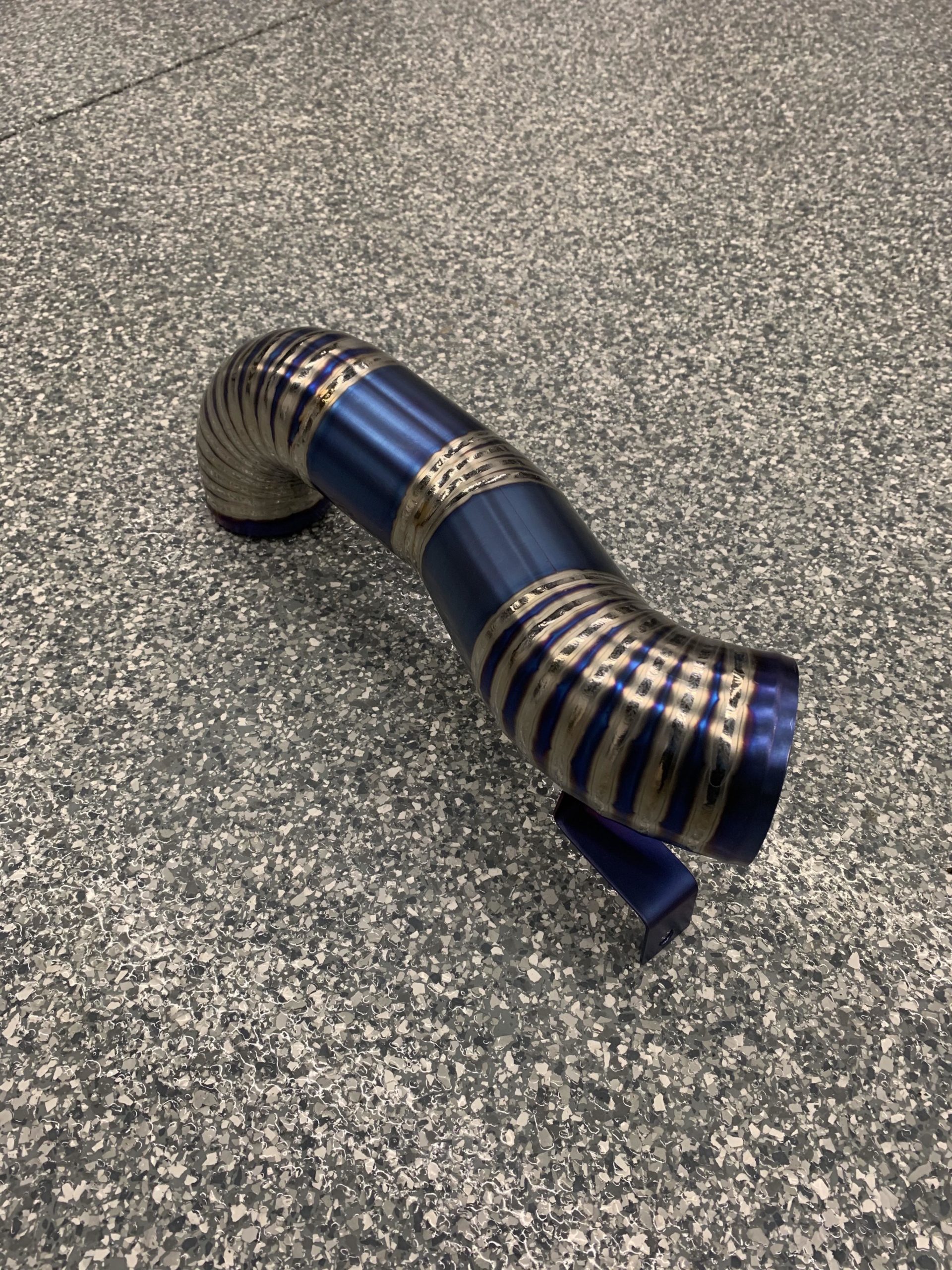 3″- 3.5″ Titanium Volkswagen Golf Intake Tube & Air Box | FellyBuilt